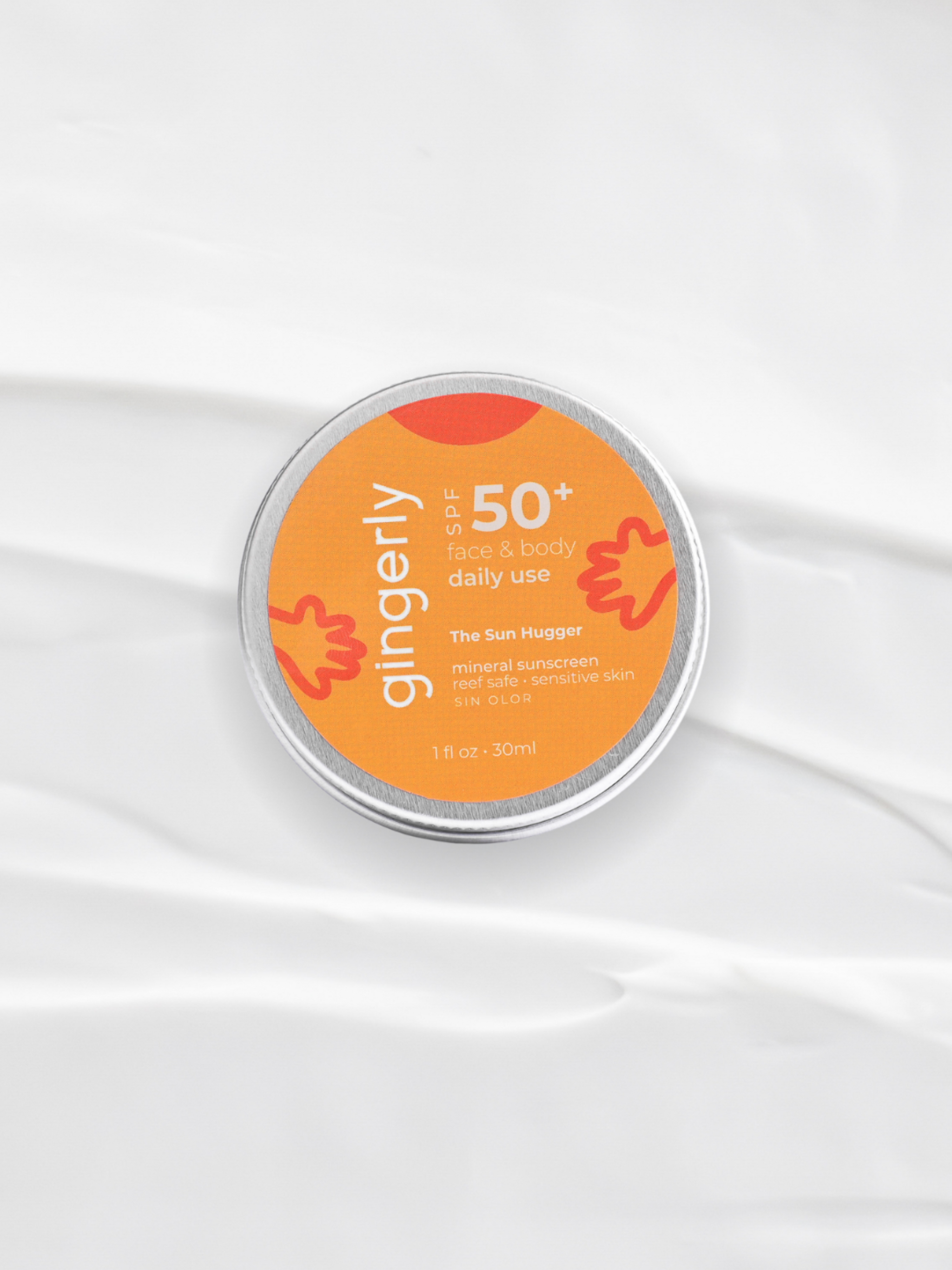 The Mini Sun Hugger 1oz | Niños y pieles sensibles SPF 50+ – Gingerly ...
